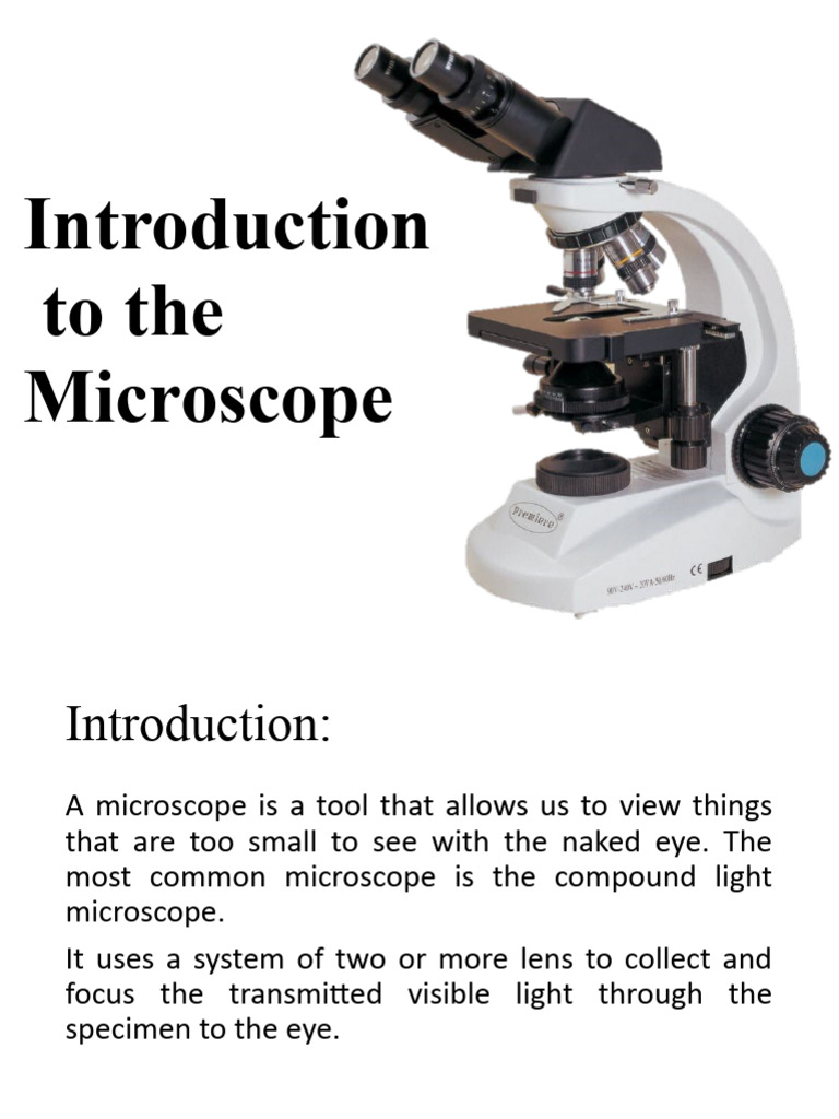 Introduction To The Microscope | Download Free PDF | Microscope | Glass ...