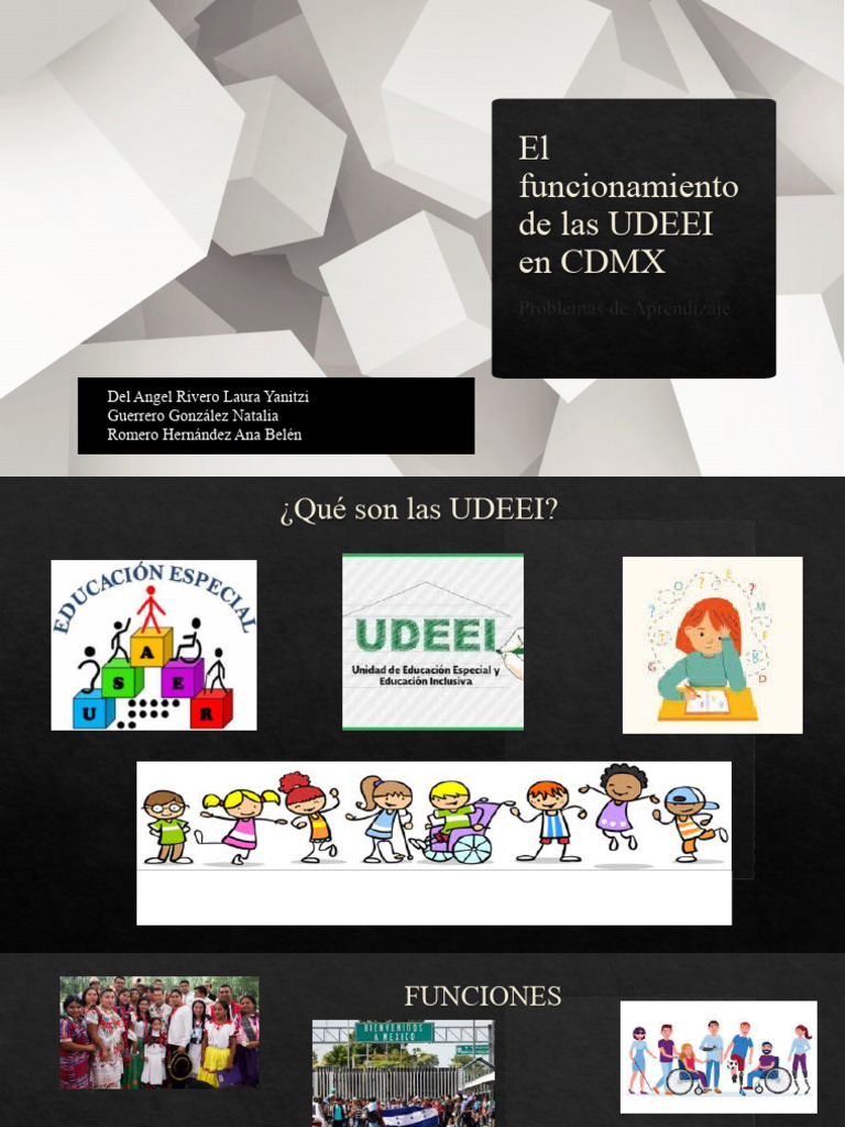 El Funcionamiento de Las UDEEI en CDMX | PDF | Informática