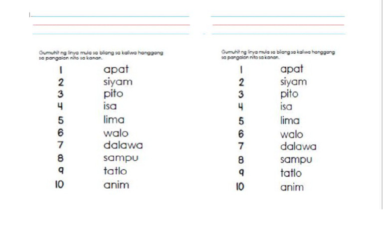 Tagalog Numbers | PDF