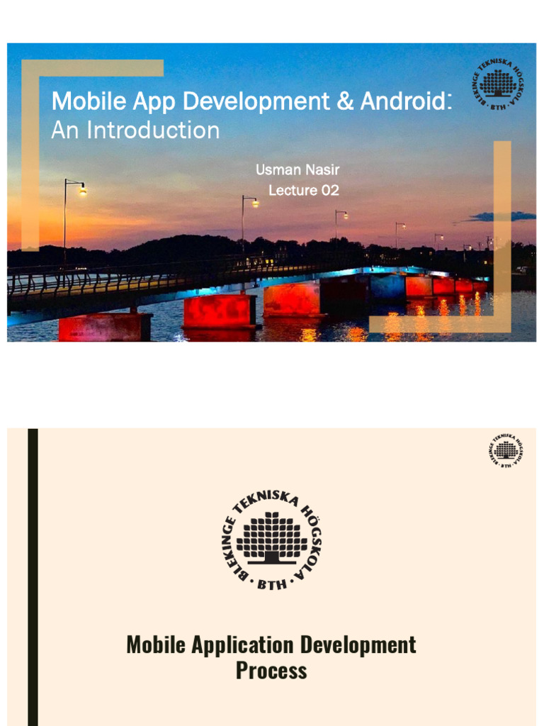 L02 App Development Process | PDF | Android (Operating System) | Mobile App
