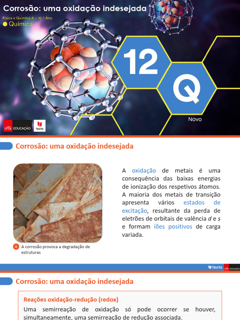 1.corrosão, Uma Oxidação Indesejável | PDF | Cátodo | Eletrodo
