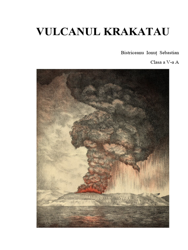 Vulcanul Krakatau de Bistriceanu Ionut-Sebastian | PDF