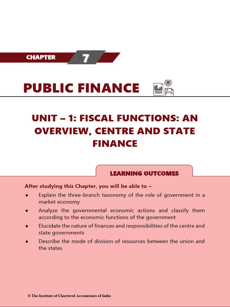 CH 7 - Public Finance | PDF