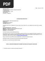 Termination of Hypothecation - SELF DECLARATION | PDF