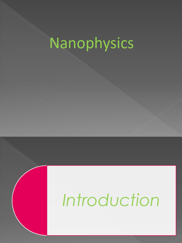 Lecture Note 5 | PDF | Nanotechnology | Nanoparticle Lecture Note 5 | PDF | Nanotechnology | Nanoparticle