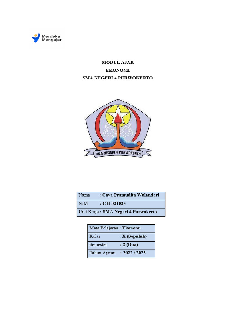 Modul Ajar (X MB 6) OJK | PDF