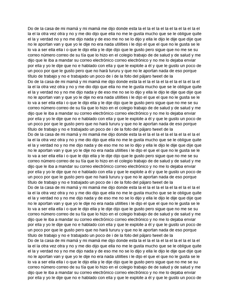 Texto Incoherente y Repetitivo | PDF