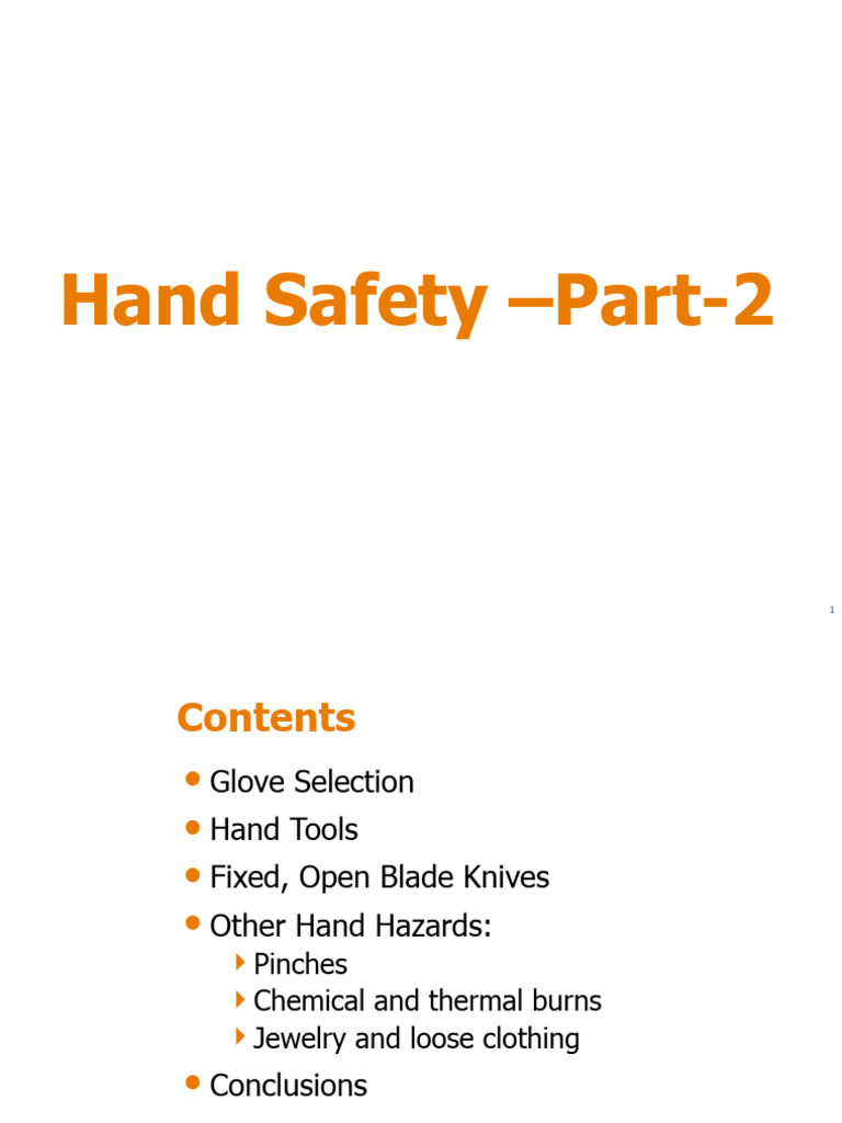 Hand Safety 2 | PDF | Knife | Scissors