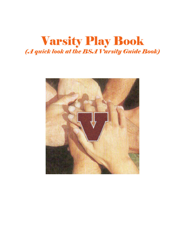 Varsity Play Book | PDF | Boy Scouts Of America | Scouting