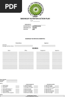 Barangay Health Profile Template | PDF | Sanitation | Municipal Solid Waste