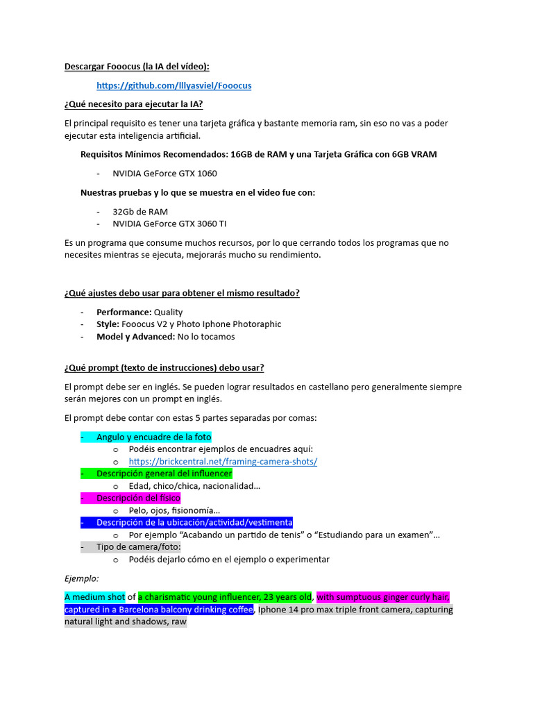 Prompts Influencer IA | PDF