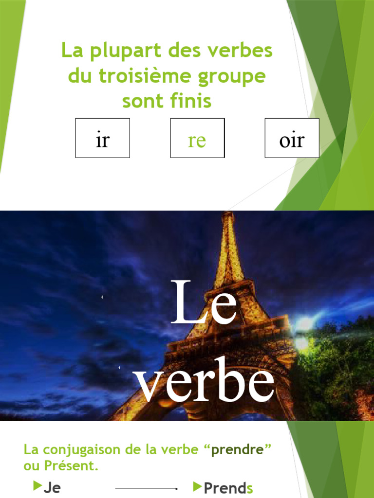 Le Verbe Prendre | PDF | Linguistique | Relations syntaxiques