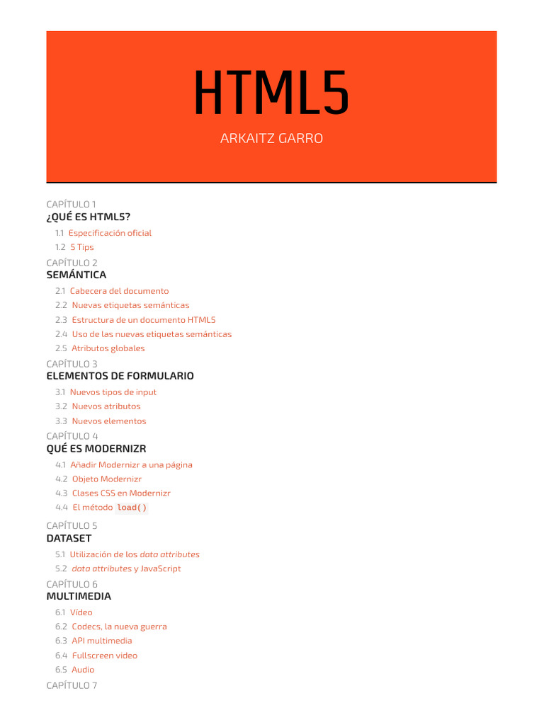 HTML5 | PDF | Informática | Tecnología digital