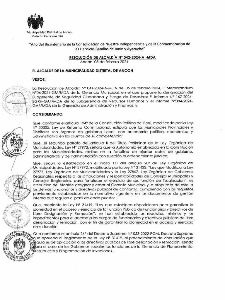 Resolucion N 042 2024 | PDF