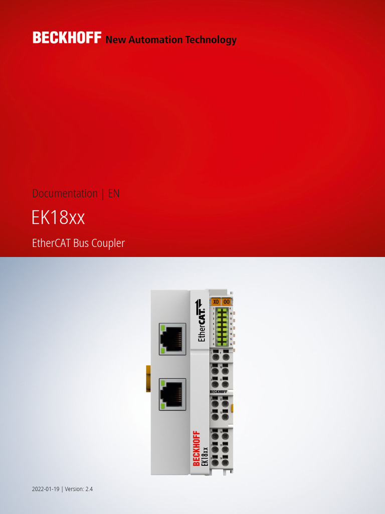 EK18xx Ethercat Bus Coupler | PDF | Booting | Computer Engineering