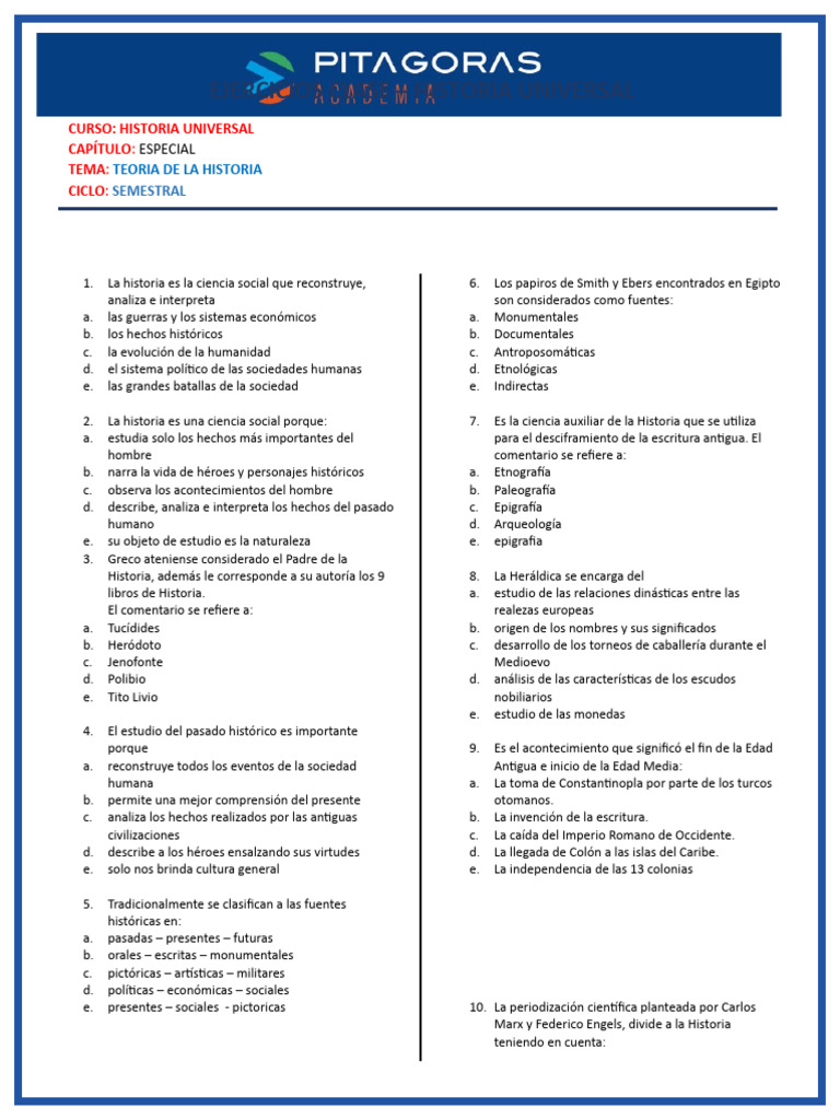 13 Hu Ciclo Semestral SM Tema Especial | PDF