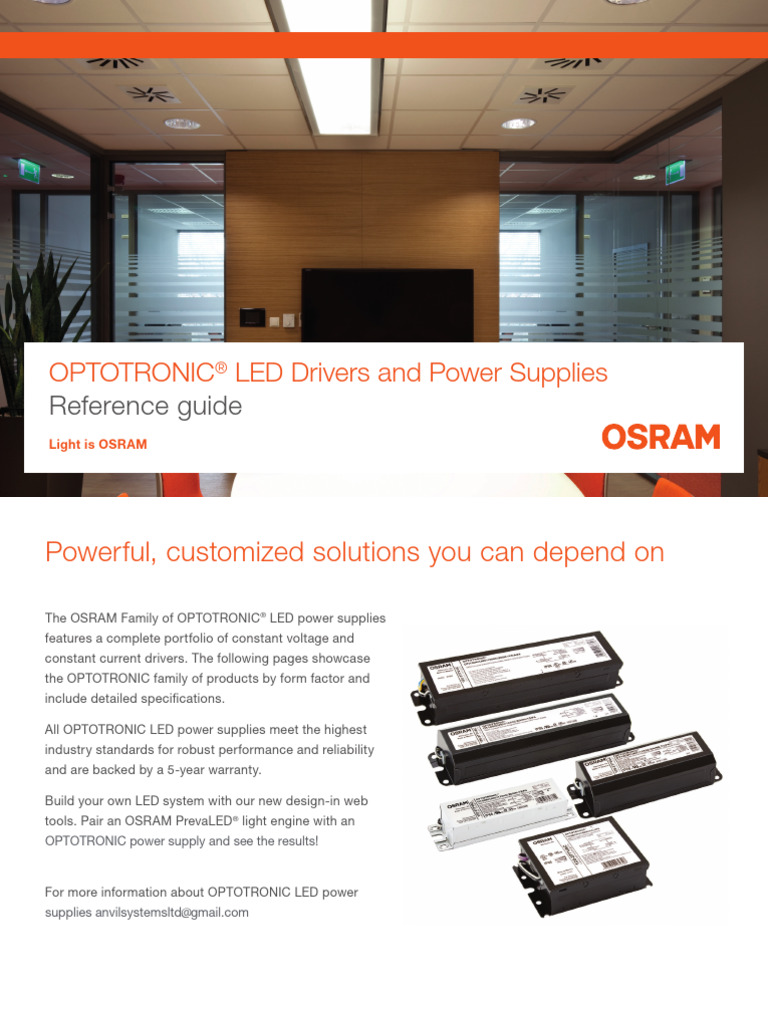 LED Driver OPTOTRONIC Reference Guide | PDF