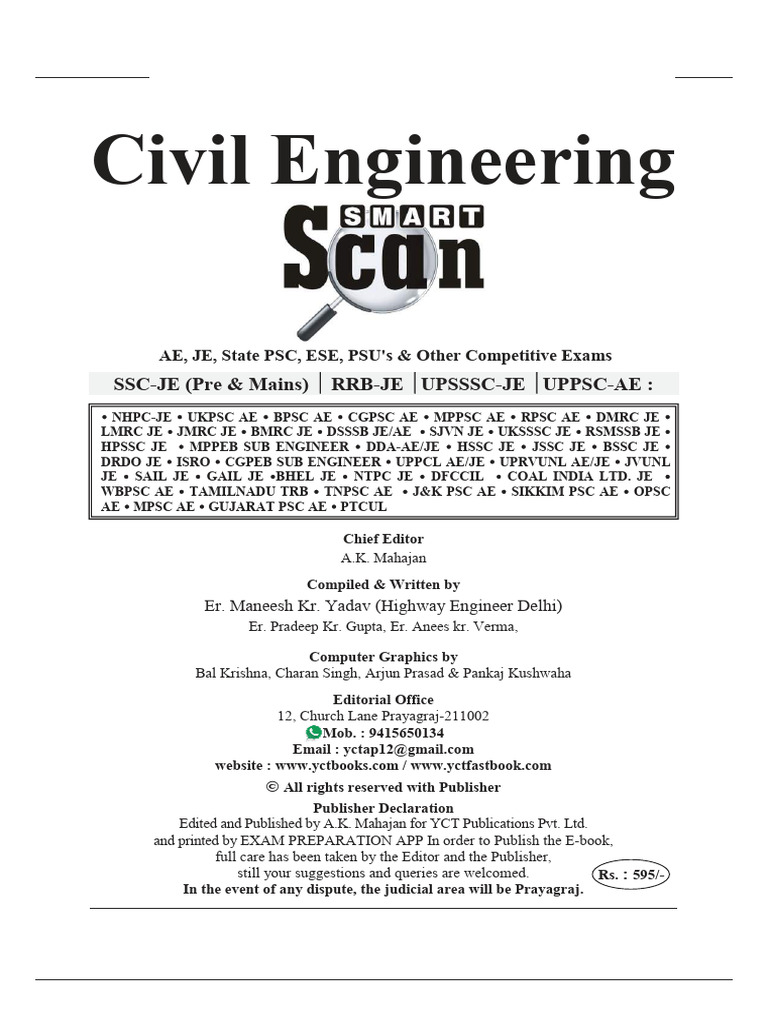 Demo 50 YCT Civil Engineering Smart Scan | PDF