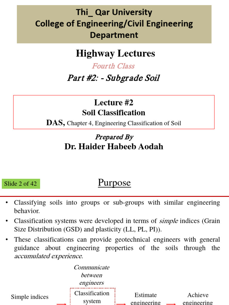 Lec.2 Soil Classification | PDF | Silt | Gravel