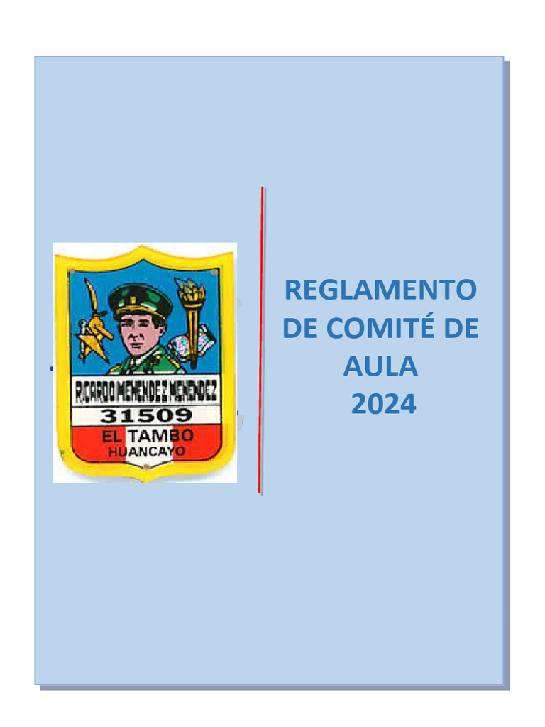 Reglamento de Comite de Aula 2024 | PDF
