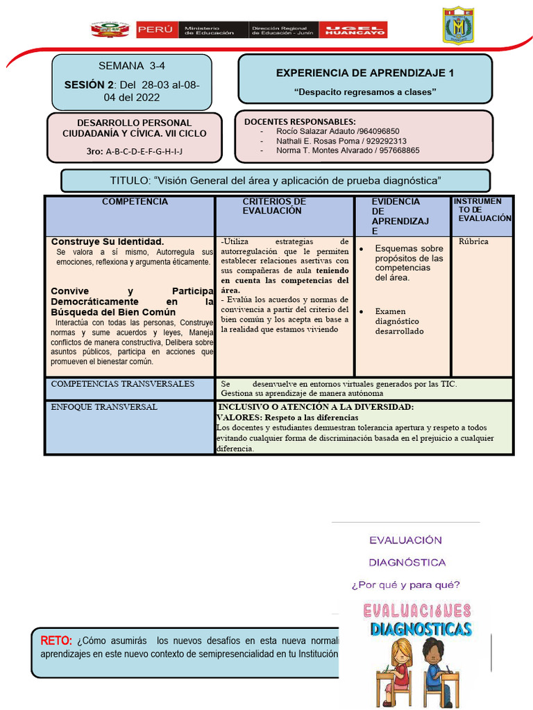 SESIÓN 02 - DPCC - 3RO-2022 - Rocío Salazar | PDF