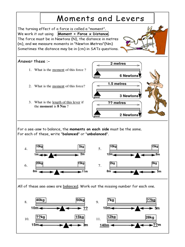 Understanding Moments and Levers | PDF | Science & Mathematics