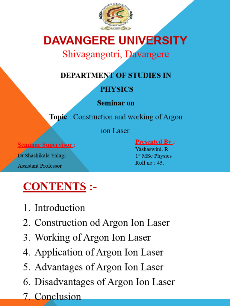 Argon Ion Lasers | PDF | Laser | Vacuum Tube