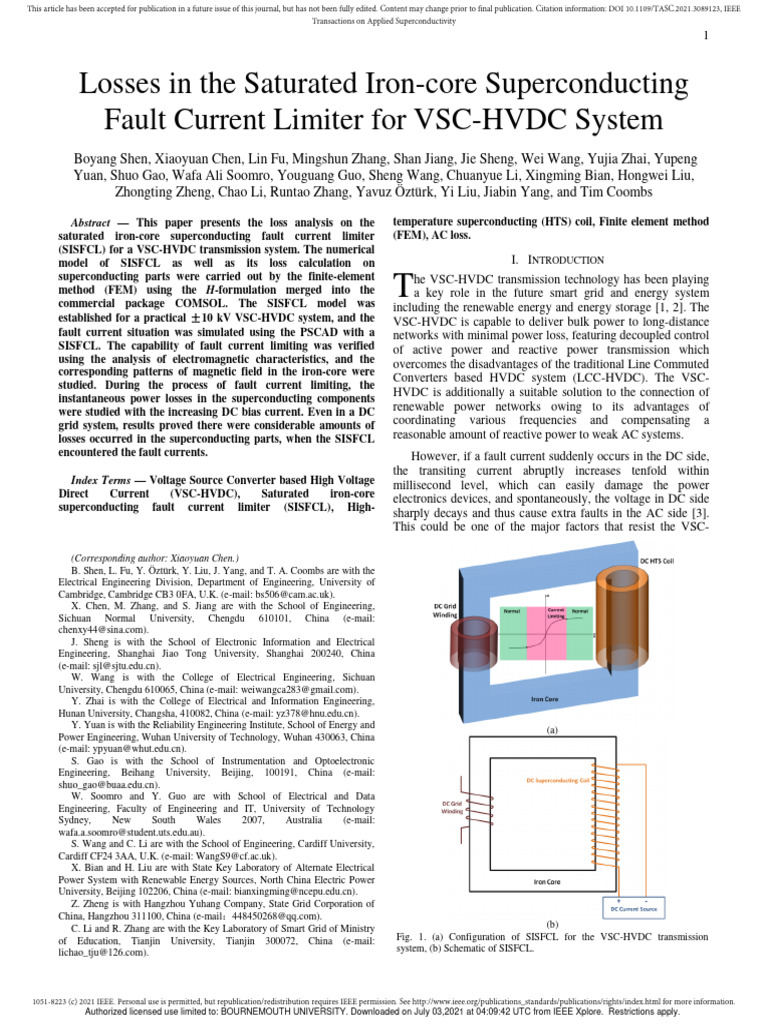 Shen 2021 | PDF | Inductor | Superconductivity