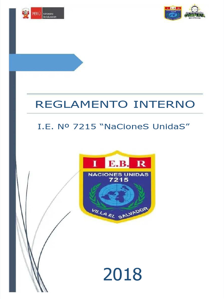 Reglamento IE 7215 Naciones Unidas | PDF | Maestros | Aprendizaje