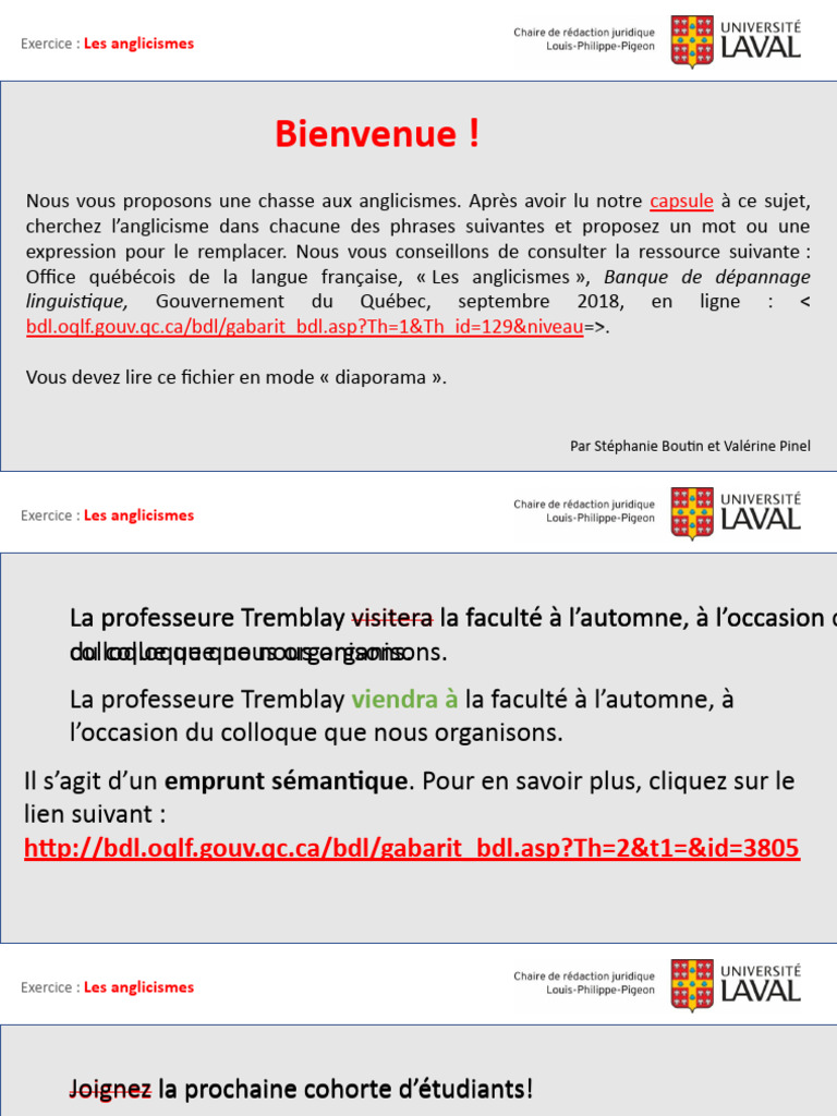 Exercices-anglicismes | PDF