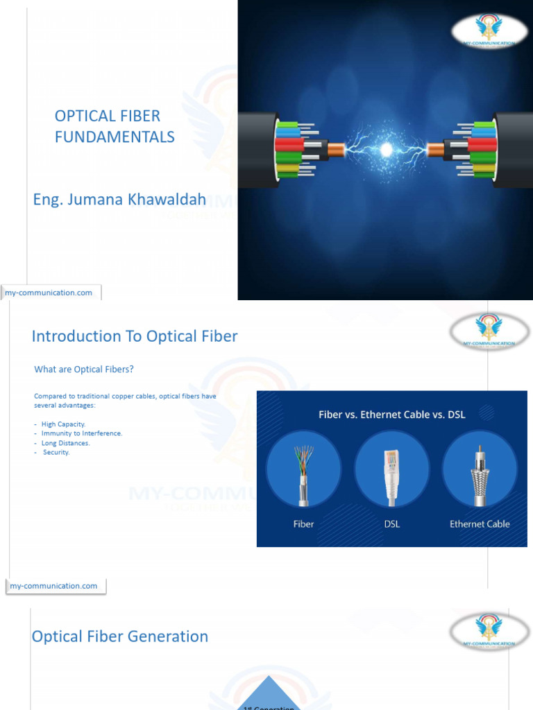 Optical Fiber Basics and Technologies | PDF | Fiber To The X | Optical ...