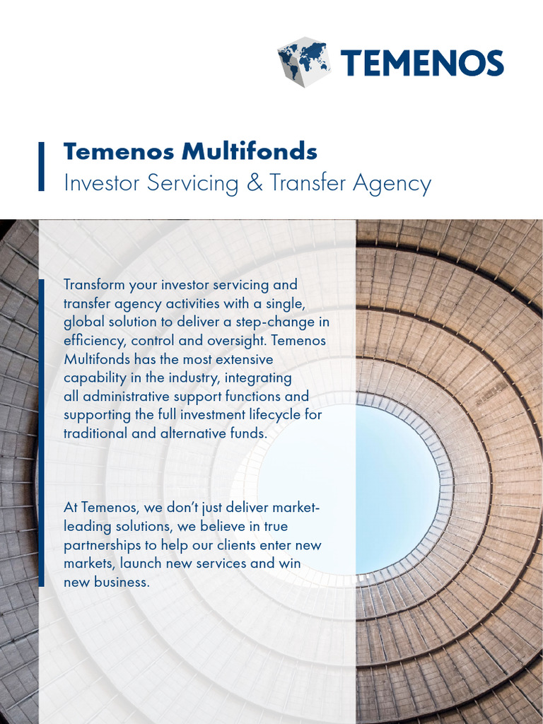 Factsheet Temenos Multifonds Investor Servicing and Transfer Agency ...