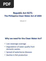 RA 9275 Clean Water Act With Examples | PDF