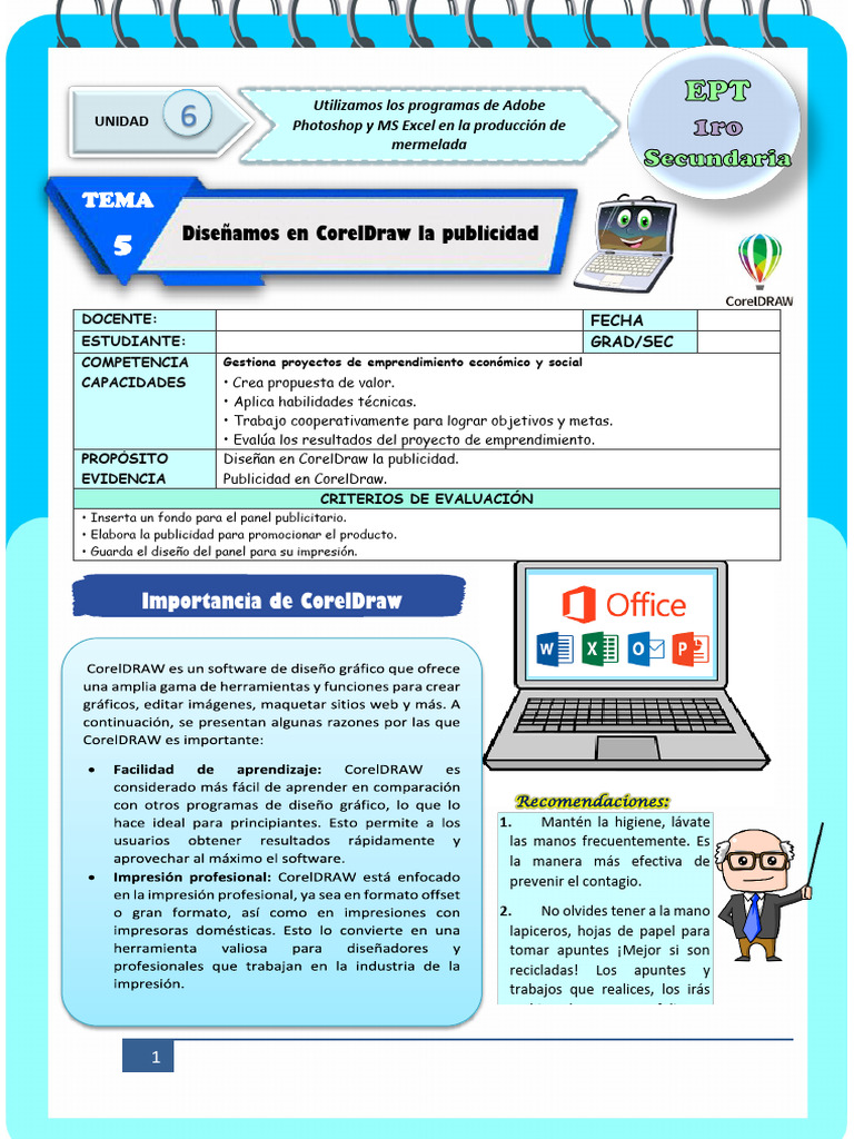 Ficha de Actividad Ept 1°-Semana 5 | PDF