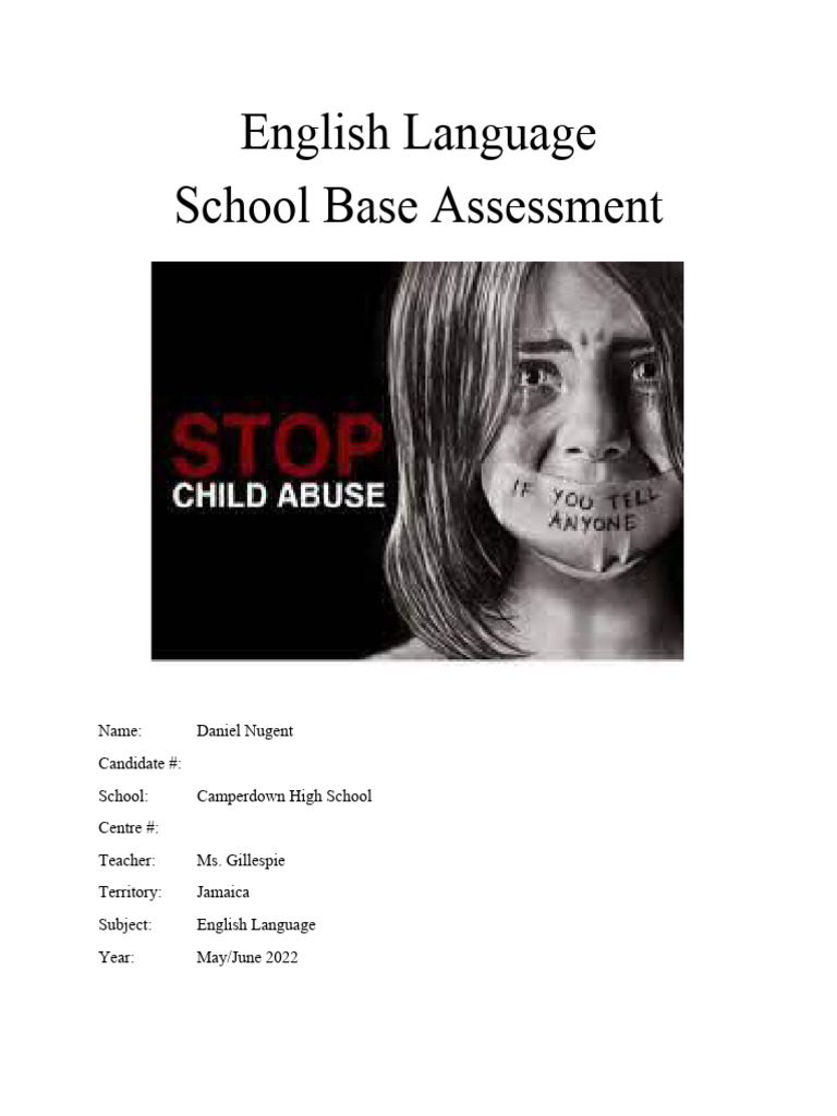 Daniel Nugent English Language SBA 2021-22 | PDF | Self-Improvement