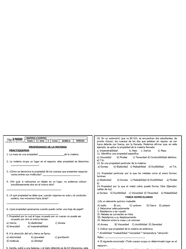 Separatas 3ro Sec. | PDF