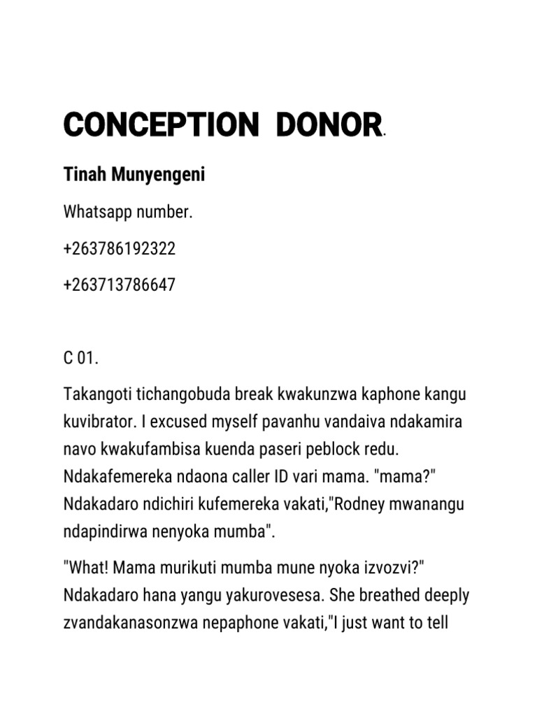 Conception Donor | PDF