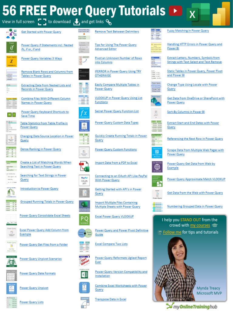 56 Power Query Tutorials | PDF | Microsoft Excel | World Wide Web