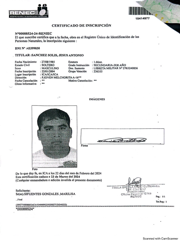 Anexos Sánchez Solís | PDF