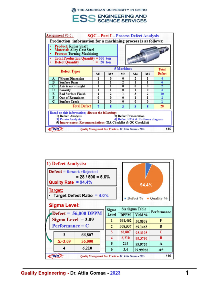 Assignment #3-3 - Process Defect Analysis | PDF | Quality Assurance ...