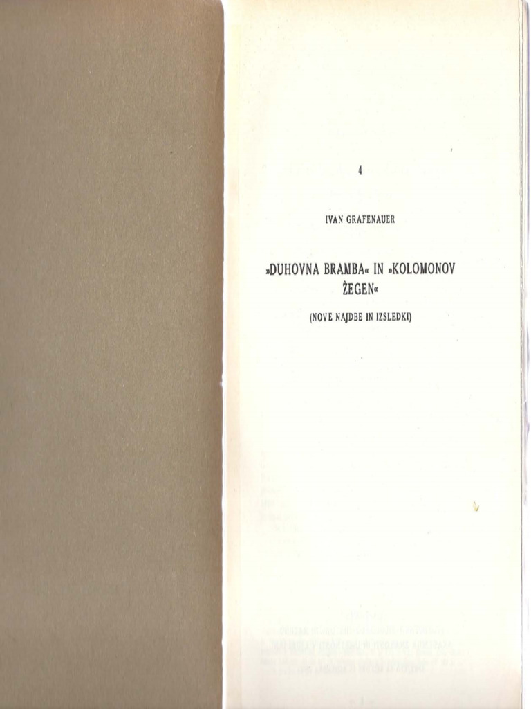 Bramba in Kolomon | PDF