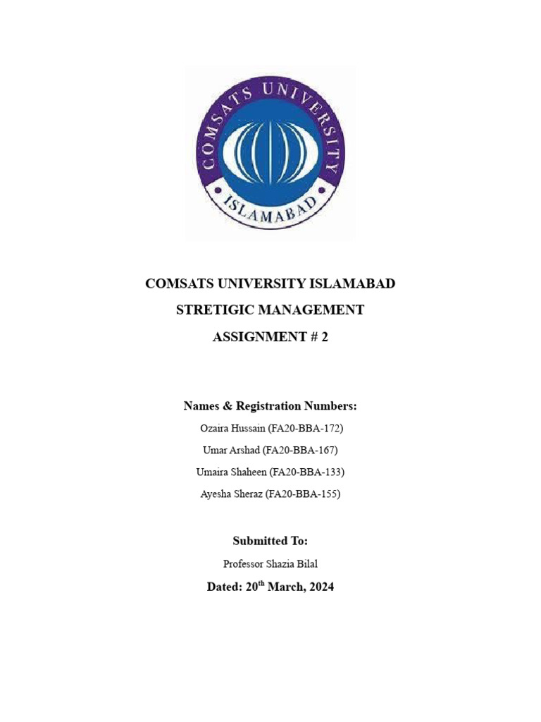 SM Assignment #2 (Porter 5 Forces) | PDF