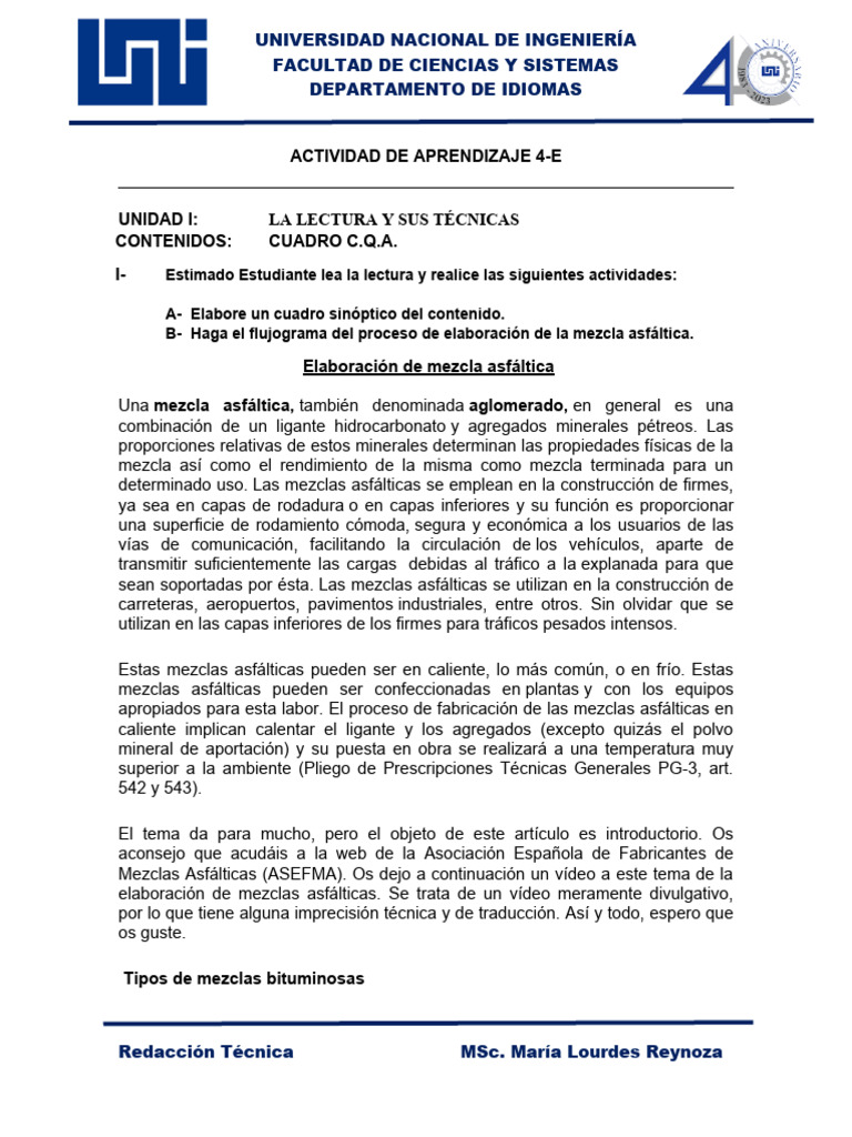 Actividad de Aprendizaje No. 4 E Flujograma | PDF | Hormigón | Materiales
