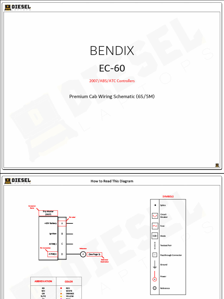 Bendix ABS - EC-60.Premium Cab (6S-5M) | PDF | Electricity | Electrical Components