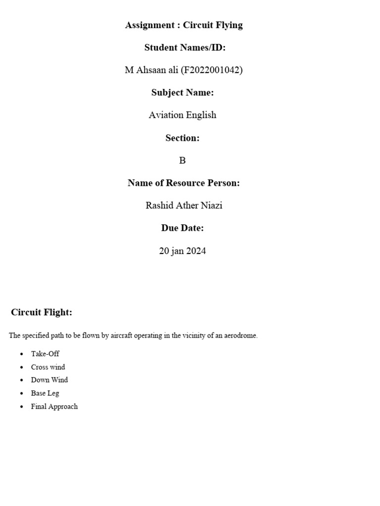 Aviation Pdf Air Traffic Control Runway