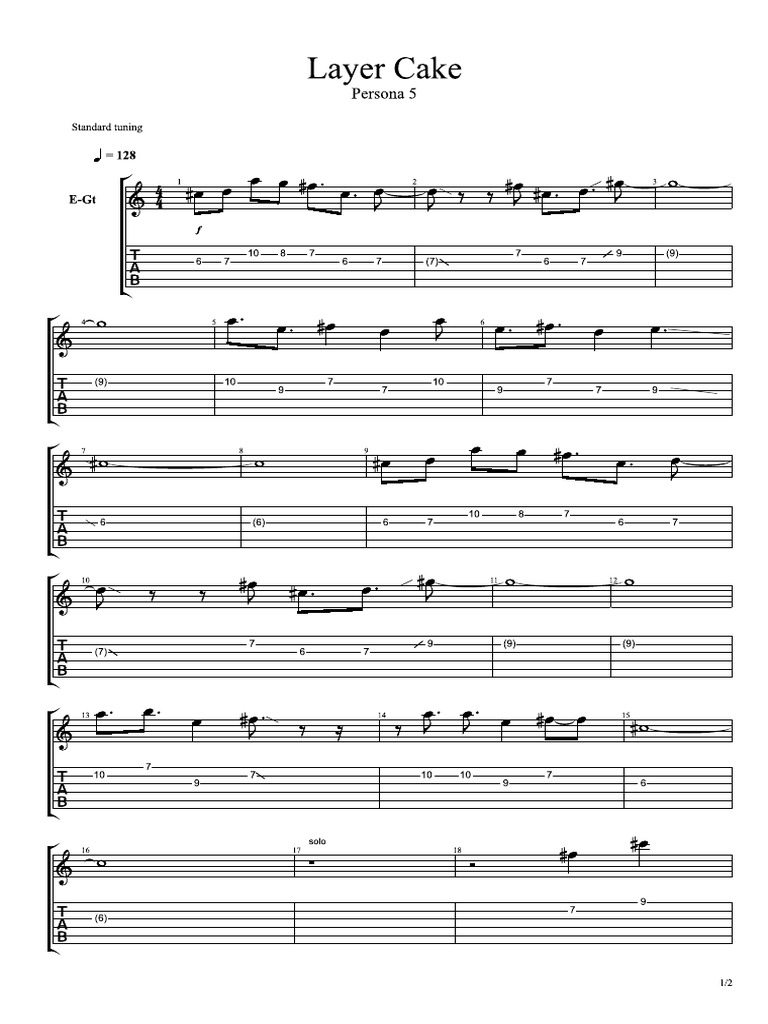 Persona 5 Layer Cake | PDF
