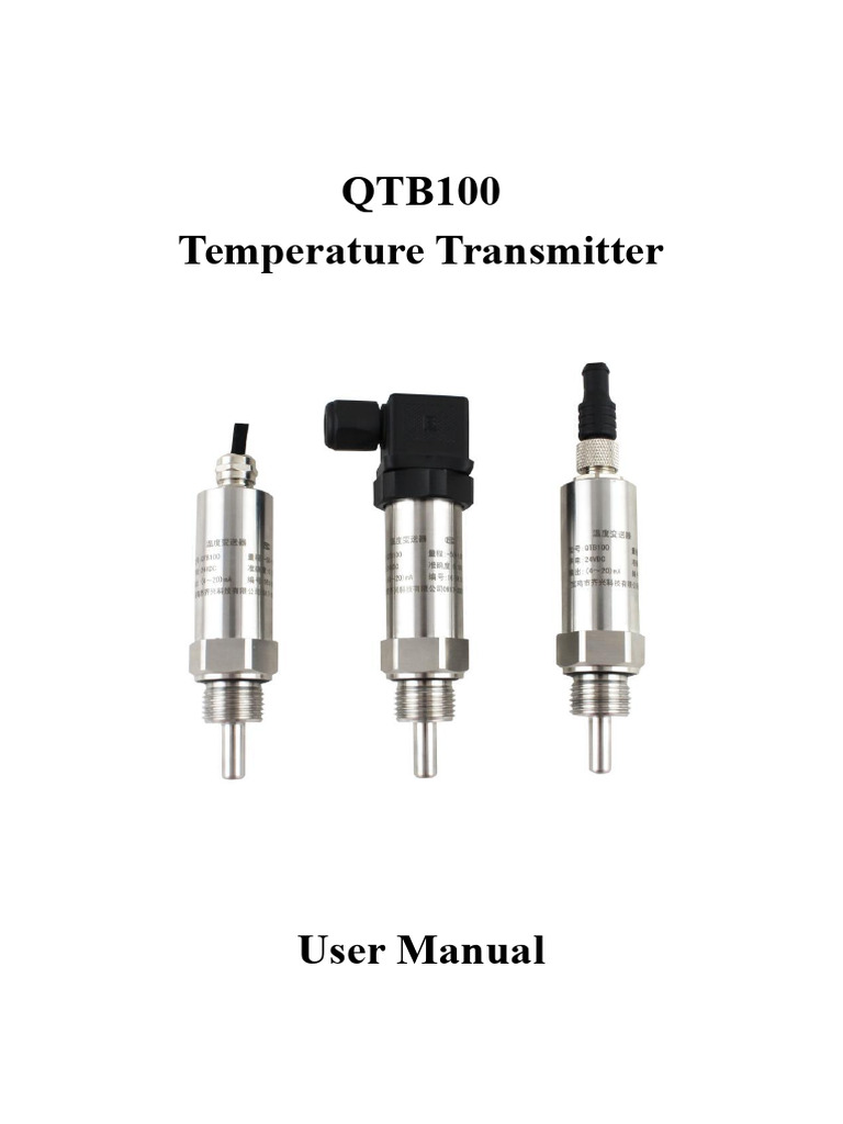 QTB100 User Manual 4-20ma New | PDF | Electrical Engineering | Electricity