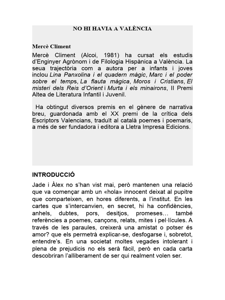 NO HI HAVIA A VALÈNCIA | PDF