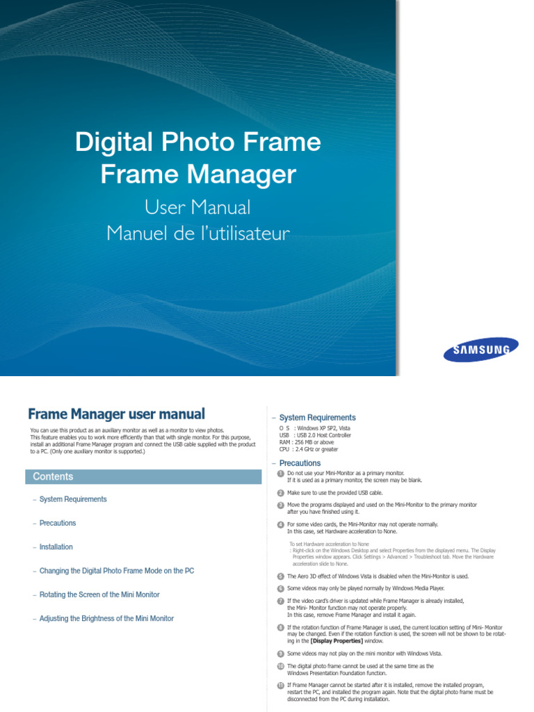 Frame Manager 700T 100723 | PDF | Computer Monitor | Icon (Computing)