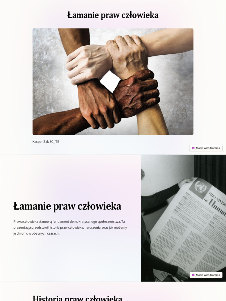 Lamanie Praw Czlowieka | PDF